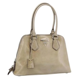 Prada Sac &agrave; main vintage doccasion - Femme - Pre-owned - Beige - Taille: ONE Size