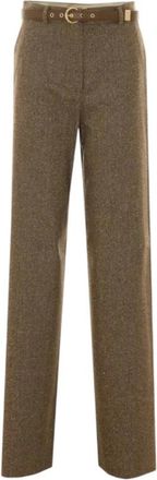 Max Mara Pantalon Droit - Femme - Pantalons - Vert - Taille: 40 FR