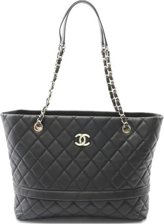 Chanel sac porté épaule à matelassage losanges (2019) - Noir