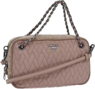 Prada Pre-owned Nylon sacs-prada - Femme - Pre-owned - Rose - Taille: ONE Size