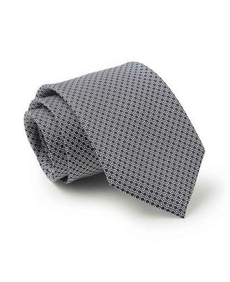 The Savile Row Company Cravate en soie &agrave; motifs pour homme, Bleu marine &agrave; pois, taille unique