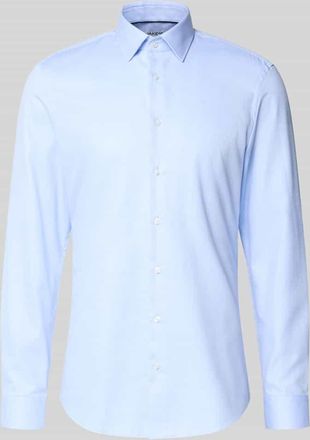 Jake*s Super Slim Fit Business-Hemd mit Kentkragen
