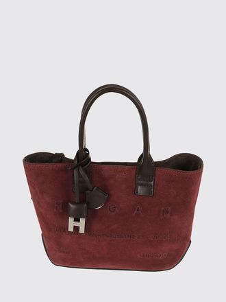 Hogan Mini-Handtasche Address aus Leder mit doppeltem Henkel und Charm