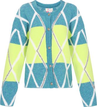 Izia Strickjacke Frauen t&uuml;rkisfarbene Limette