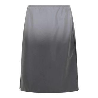 Alexander Wang Femme, Jupes, Gris, Taille: 40 FR Reflective Mid-Rise Midi Skirt