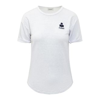 Isabel Marant Leichtes M&eacute;lange-T-Shirt - - Tops - Damen - Wei&szlig; - XS