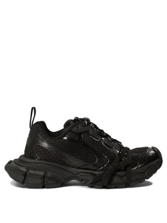 Balenciaga Low-Top Sneaker - Voluminous Black Sneakers With Reflective Detailin - Gr. 36 (EU) - in Schwarz - f&uuml;r Damen