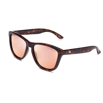 Clandestine Sonnenbrille Model 8 Habana Rose N - Rosafarbene HD Nylon Gläser und TR90 Rahmen - Sonnenbrille für Männer und Damen - Mit Smart Vision Technology - B