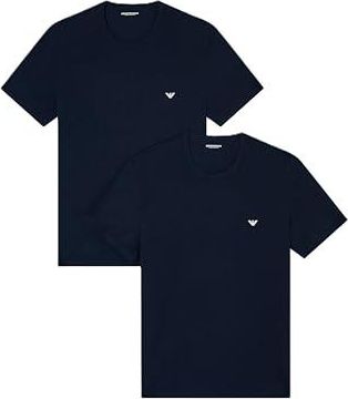 Emporio Armani Core Logoband 2-Pack Lot de 2 t-Shirts &agrave; col Rond, Armani Blue/Armani Blue, XXL Homme