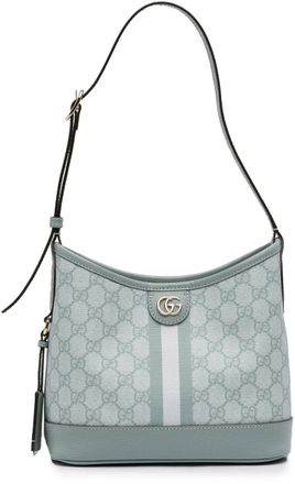 Gucci Hobo Bags - Small GG Supreme Ophidia Shoulder Bag - Gr. unisize - in Blau - f&uuml;r Damen