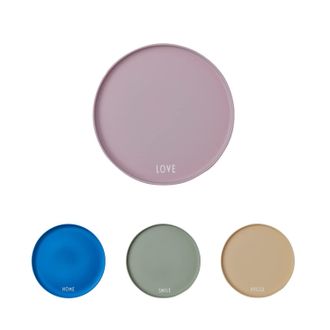 DESIGN LETTERS Lieblings Teller | Geschirr ideal als Pizzateller, Pastateller, Kinderteller, Campingteller | Porzellan-Teller für Partygeschirr & Servier | Dekotelle