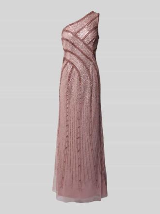 Adrianna Papell Abendkleid mit glitzer-Mesh im One-Shoulder-Design