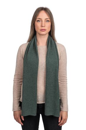 DALLE PIANE CASHMERE Schal aus 100% Kaschmir - Made in Italy - für Mann/Frau, Farbe: Salbeigrün, Einheitsgröße