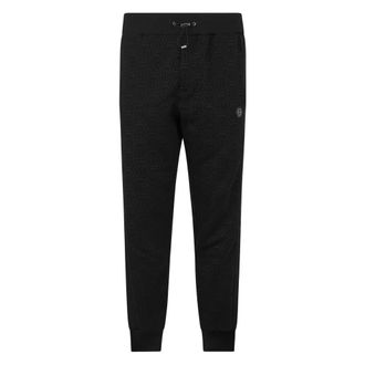 Philipp Plein Composed Jogger Pants Monogram - - Trousers - Herren - Schwarzk - 2XL