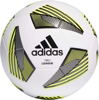 adidas Adidas, Tiro LGE Tsbe, Fußball, Weiß/Schwarz/Silberne Metall/Team Solargelb, 5, Unisex-Adult