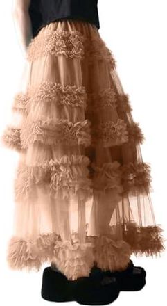 Generic Jupe Longue Satin Blanc Noire Fleurie Trapeze Tube Jaune Broderie Dye Unie Etoile Année Cigarette Corset Ethnique sur Orientale Cloche Flamenco Enduit