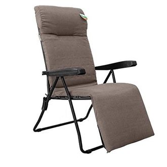 Gardenia Magic Liegestuhl, verstellbar, automatisch, Taupe, aus Stahllegierung, 84 x 60 x H 105 cm