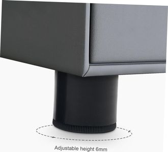 Soimiss 4stücke Verstellbare Möbelfüße Aus Abs Runde Sofa Schrankbeine Stabile Möbelstützen Kratzfest Einfach Zu Montieren Geeignet Für Couch Kommode Und Tisc