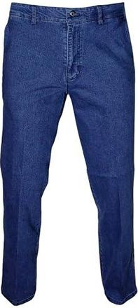 Generico Jeans Homme Mastiff Poche Am&eacute;rique, Classique Taille Haute, Jambe Large, &Eacute;lastique Denim, Denim moyen, 52