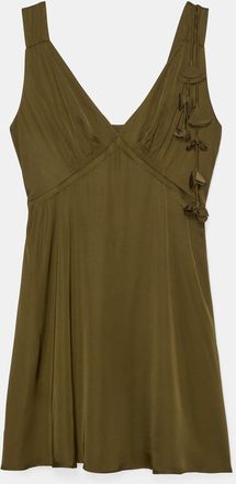 Kate Spade New York Kate Spade Florette Mini Slipkleid f&uuml;r Frauen in Seetang, Gr&ouml;&szlig;e: 30 | Viscose
