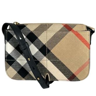 Burberry Sac bandouli&egrave;re Pre-owned - Femme - Pre-owned - Beige - Taille: ONE Size