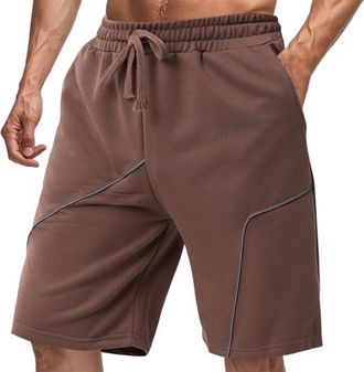 Generic Short de sport pour homme avec poches &agrave; cordon de serrage - Pantalon de travail extensible - Coupe ajust&eacute;e - Pantalon chino - Pantalon cargo extensibl