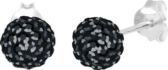 Elli Ohrringe Damen Ohrstecker Kugel Elegant mit Kristalle aus 925 Sterling Silber