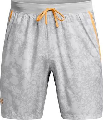 Under Armour Short Launch Run 17,8 cm non doubl&eacute; pour homme, (025) Castlerock / Castlerock / R&eacute;fl&eacute;chissant, XX-Large