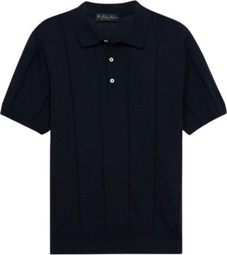 Brooks Brothers Homme, Tops, Bleu, Taille: 3XL Polo en Maille Coton et Lin