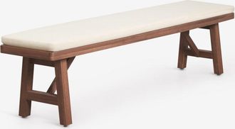 Sklum Gartenbank 190 cm aus Akazienholz Dubai Akazienbraun dunkel