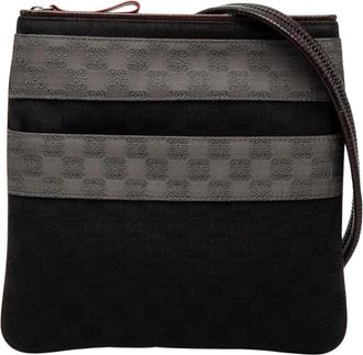 Loewe Pre-owned Vintage Jacquard Monogram Sac bandouli&egrave;re - Femme - Pre-owned - Noir - Taille: ONE Size