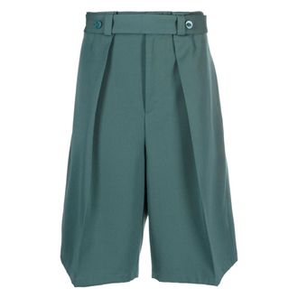 Jil Sander Gr&uuml;ne Woll-Casual-Elegant-Longshorts - - Shorts - Herren - Gr&uuml;n - S