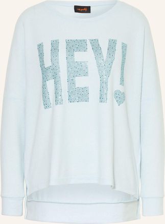 Miss Goodlife Miss Goodlife Oversized-Pullover Mit Schmucksteinen blau