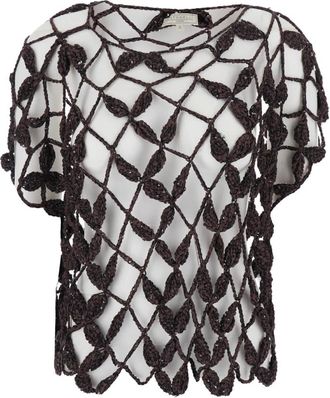 Antonelli Femme, Blouses et Chemises, Brun, Taille: 38 FR Saponaria Gilet