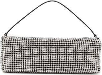 Alexander Wang Alexander Wang Crossbody Bags - Crystal-Embellished Rectangle Bag With Logo-Engrav - Gr. unisize - in Grau - für Damen