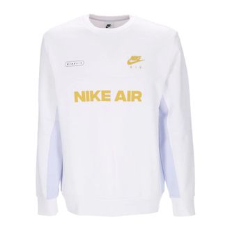 Nike Brushed-Back Crew Sweatshirt - - Sport - Herren - Wei&szlig; - XL