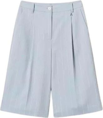 Twinset Femme, Shorts, Bleu, Taille: 38 FR Bermuda &agrave; rayures
