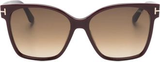Tom Ford Eyewear Sonnenbrille mit eckigem Gestell - Rot