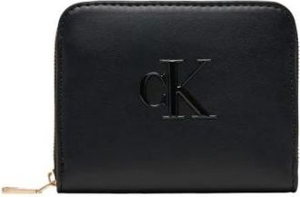 Calvin Klein Femme, Accessoires, Noir, Taille: ONE Size Monogram Zip Around Wallet