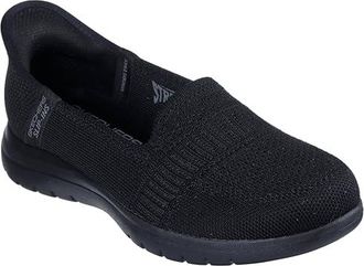Skechers Femme on-The-Go Flex Camellia Mocassin, Black Textile, 37.5 EU