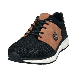 Bugatti Herren Schlupfstiefel, Männer Stiefel Kaltfutter,schnürschuhe,Sneaker,sportlich,leicht,flexibel,modisch,Black/Cognac (1063),43 EU/EU UK