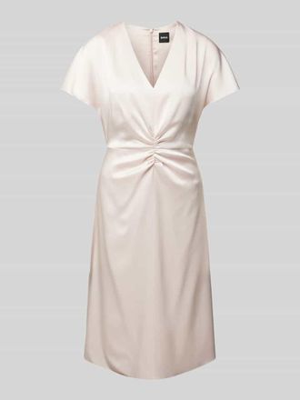 HUGO BOSS Midikleid mit V-Ausschnitt Modell Dulania