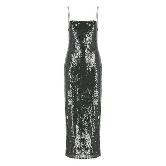 Rotate Rotate Birger Christensen, Femme, Robes, Vert, Taille: 40 FR Robe Longue &agrave; Sequins