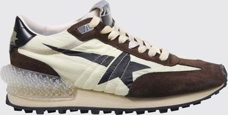 Golden Goose Baskets basses Marathon en nylon et cuir de veau su&eacute;d&eacute;