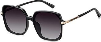 Generic Lunettes de soleil polarisées carrées pour femme avec monture large UV400, a, 35 EU