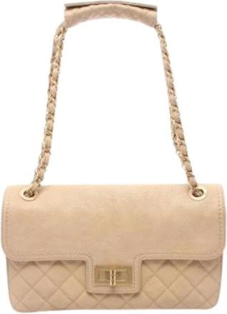 Chanel Sac bandouli&egrave;re vintage Pre-owned - Femme - Pre-owned - Beige - Taille: ONE Size