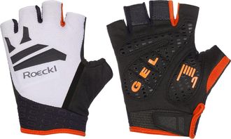 Roeckl Iseler Fahrrad Handschuhe kurz grau/schwarz 2022: Gr&ouml;&szlig;e: 6.5