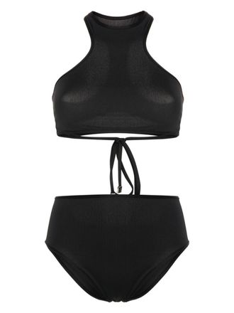 The Attico bikini à empiècements en résille - Noir