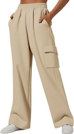 Generic Jogging Femme Pantalon Taille Elastique &Eacute;t&eacute; Long Pants Comfy Confortable Tendance Streetwear Classique Loisirs Surv&ecirc;tement &Eacute;lastique Pas Cher Taille E