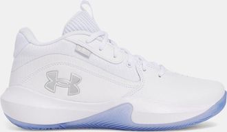 Under Armour Lockdown 7 Basketball Schuhe, unisex Weiß / Rot / Racer Rot 44.5